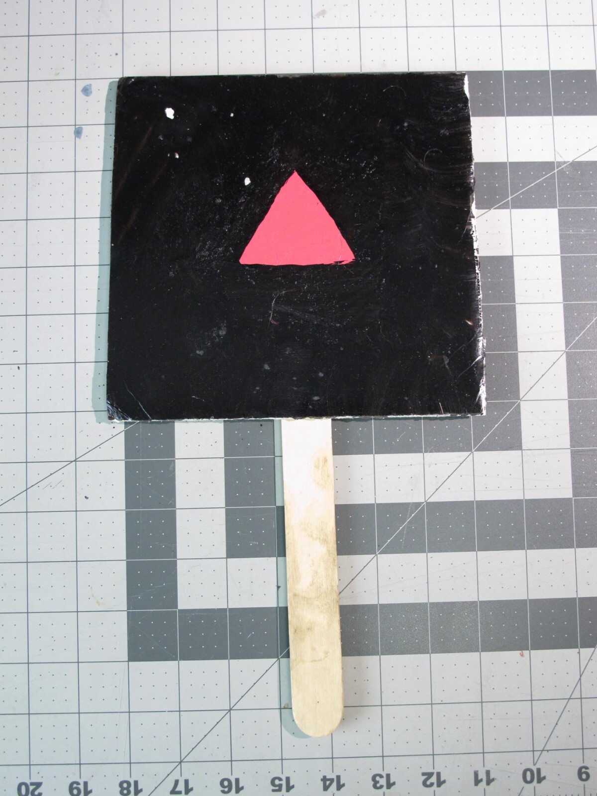 vtg 1990s LGBT ephemera - Act Up protest sign hand painted v6 Silence ...