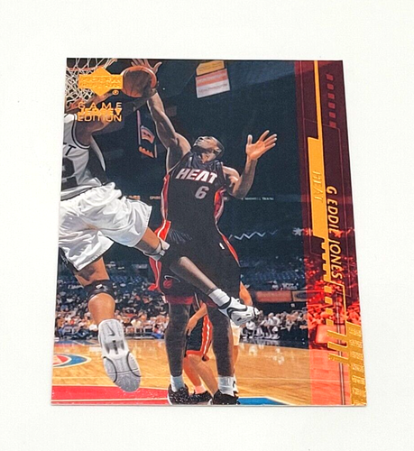 2001 Upper Deck Game Jersey Edition Eddie Jones Miami Heat #311 | eBay