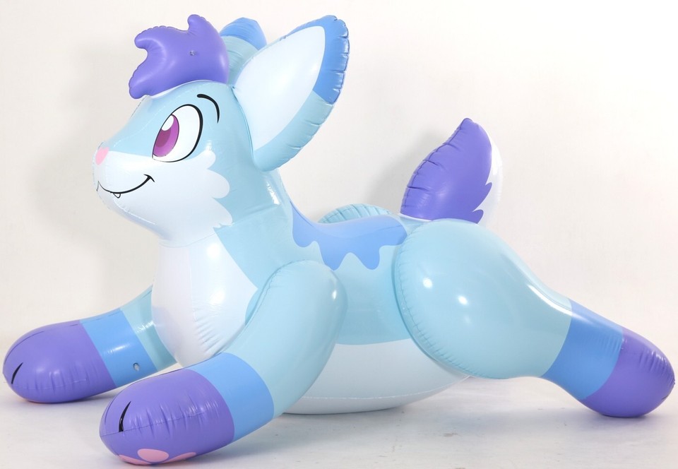Big inflatable Bunny *Blue* 7feet + long 5 feet+ *Matte Version* high ...