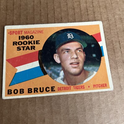 1960 Topps Bob Bruce RC #118 Detroit Tigers Vintage Baseball Card (fair ...