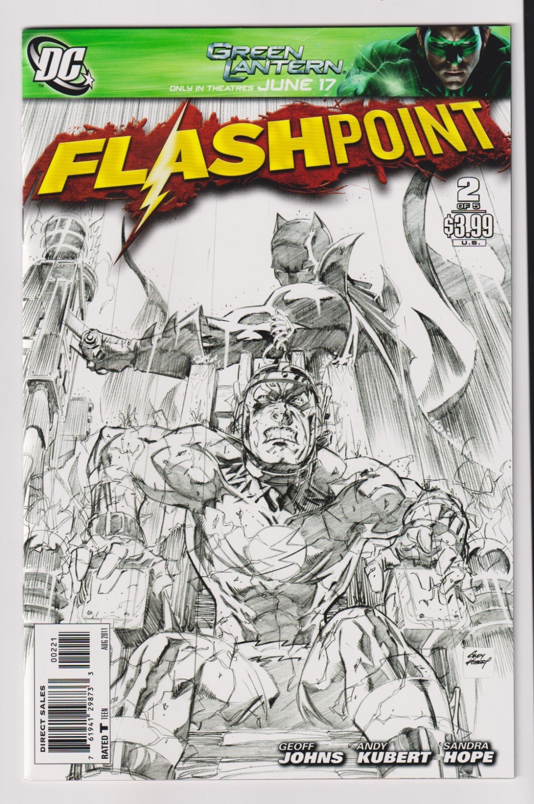 Flashpoint #2 NM 1:25 Andy Kubert Sketch Variant & Cover A 2011 DC Comics | eBay