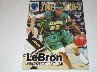 Lebron James"TUFF STUFF" Magazine June 2003 Rookie Edition | eBay