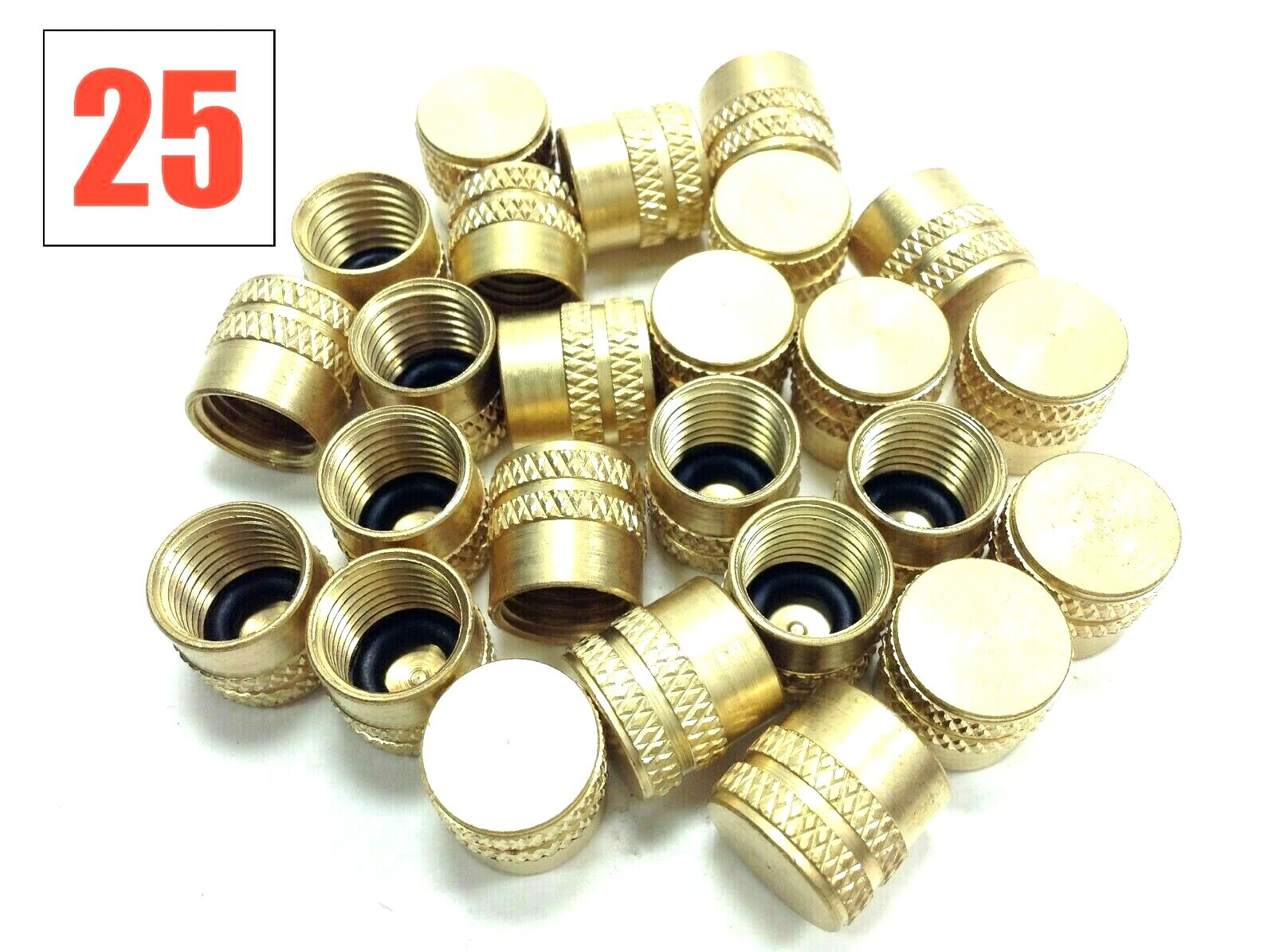 25 Finger-Tight Flare Caps with O-Ring - NFT54 - Hvac Freon Access Port ...