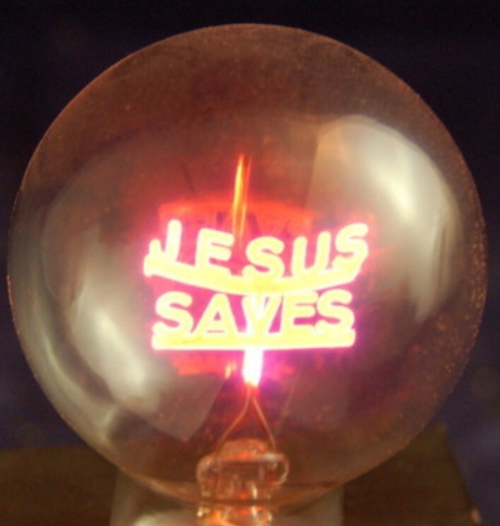 Antique RARE JESUS SAVES Light Bulb*AWESOME * | eBay
