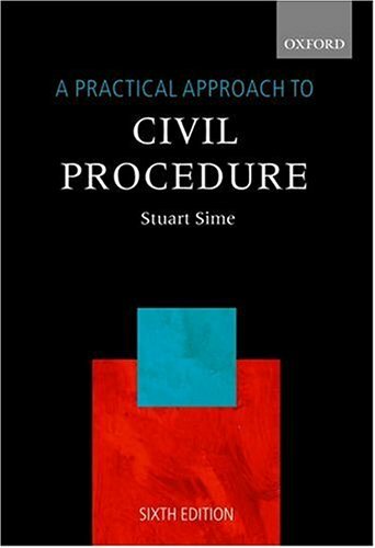 A Practical Approach to Civil Procedure by Sime, Prof. Stuart Paperback ...