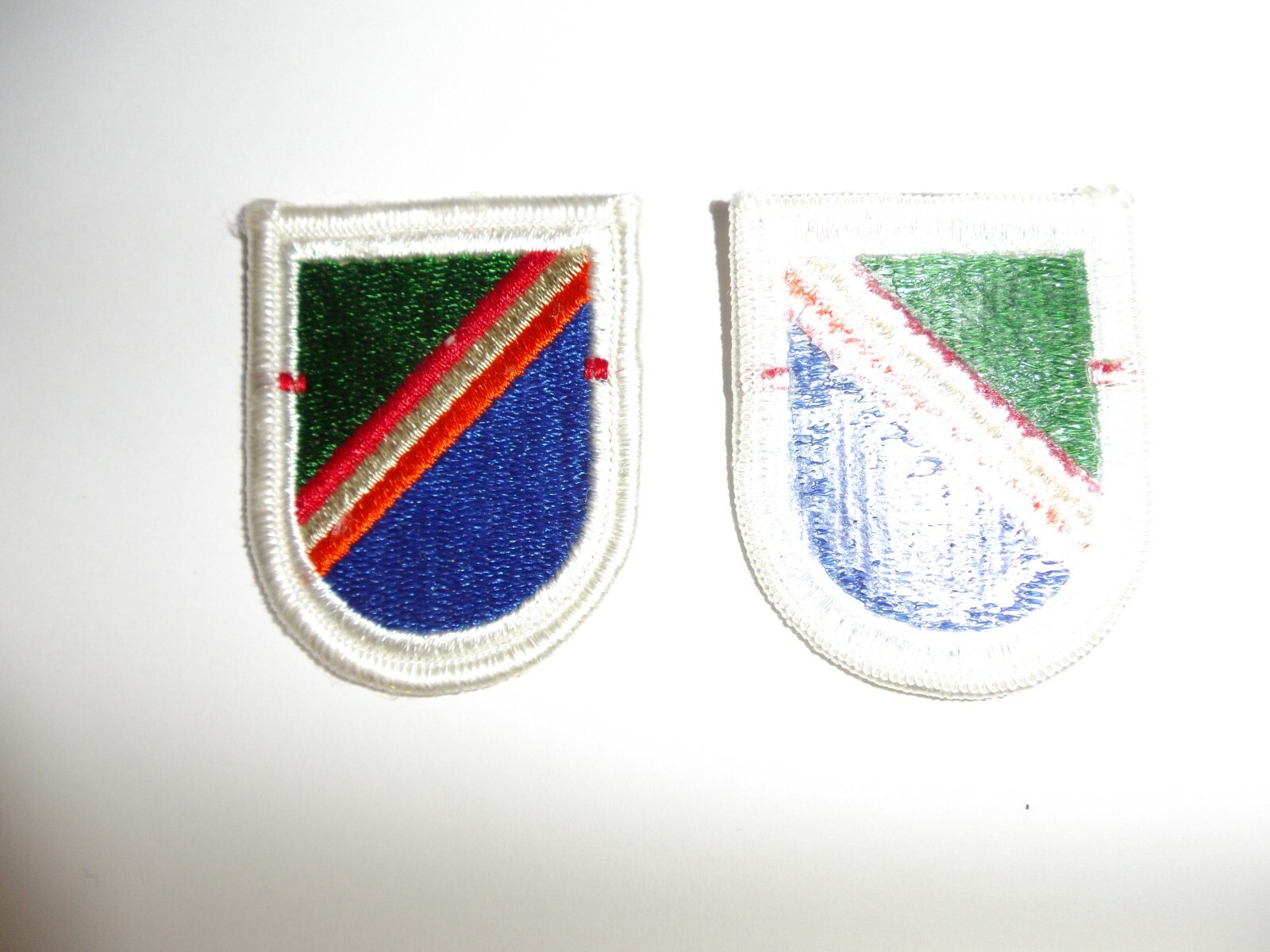 e4327 1980's US Army Beret Flash 75th Ranger Regiment 1st Battalion ...