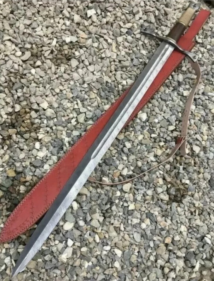 Cross Christian Sword Handmade Damascus Steel Viking Sword | eBay