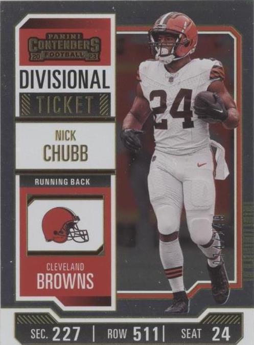 2023 Panini Contenders - Nick Chubb #26 Divisional Ticket /149 for sale ...