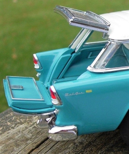 55 Chevy Pickup Truck Race Car Built Metal Model Vintage ...