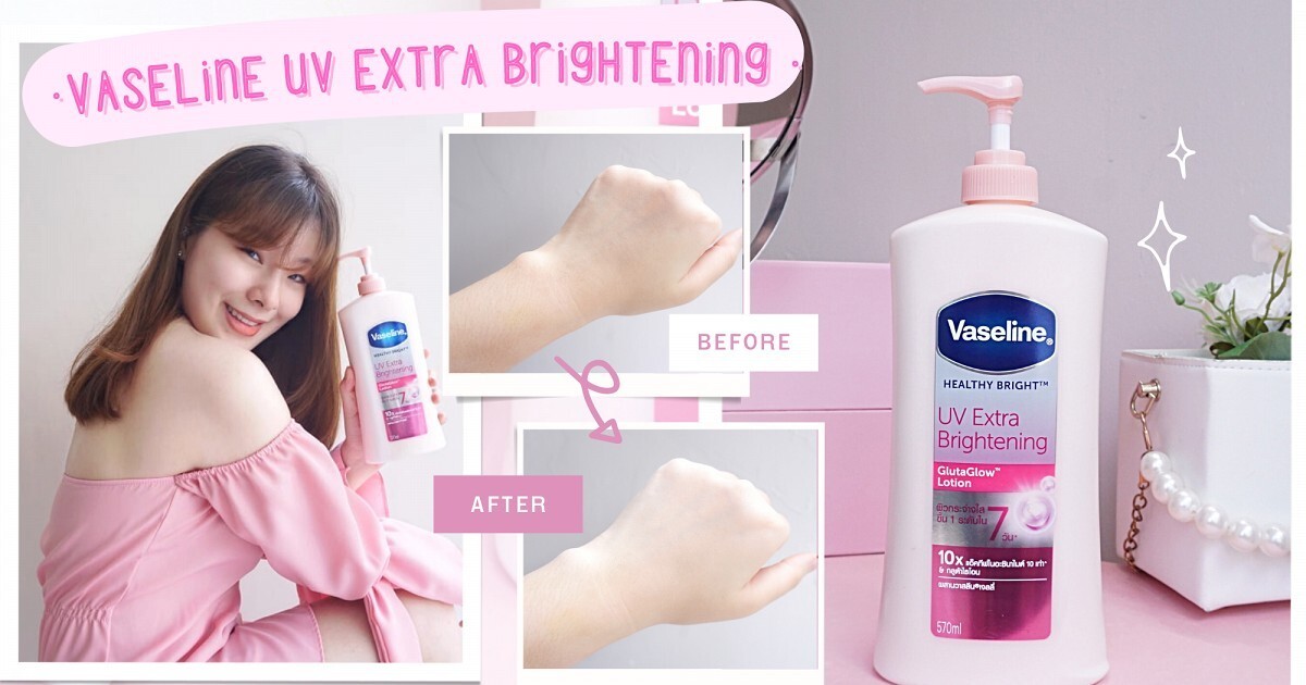 3 x 500 ml. Vaseline UV Extra Brightening Gluta Glow Lotion Healthy ...