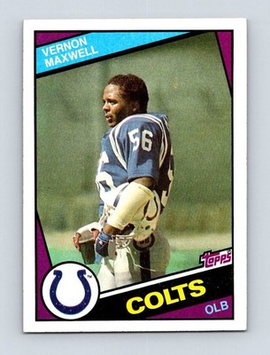 1984 Topps #16 Vernon Maxwell Indianapolis Colts Rookie | eBay