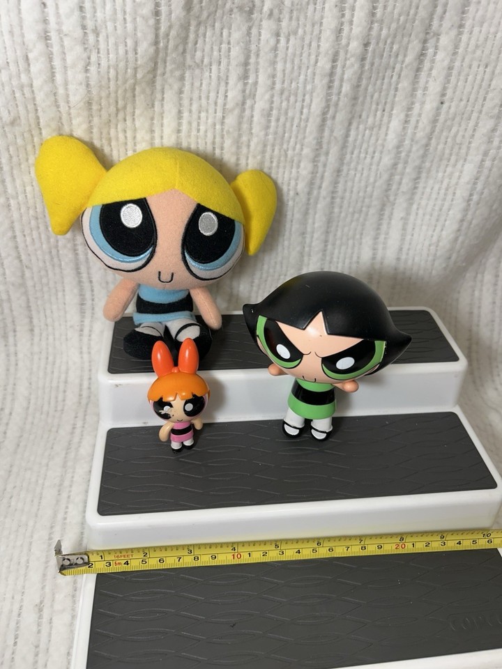 Vintage Power puff Girls Toys Lot Of 3 Cartoon Network Bubbles ...