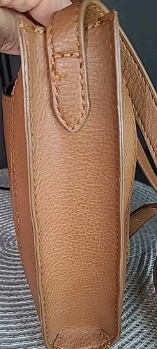 Vtg Frye Purse Medium Travel Tote Bag Brown Leather Tan Satchel Pockets ...