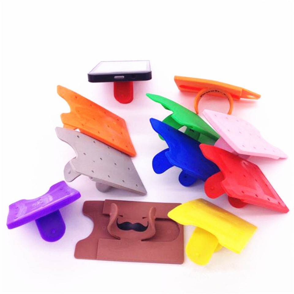 Useful Silicone Wallet Credit Card Stick on Adhesive Holder Pouch Case ...