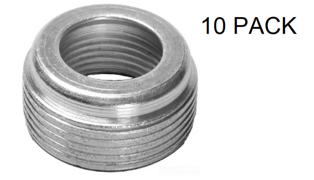 10 PACK DOTTIE R360 1-1/2 " REDUCING BUSHING (NPS) STEEL ZINC PLATED ...