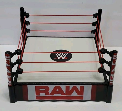 Mattel 2010 WWE RAW Spring Action Wrestling Ring. *Tight Spring And ...