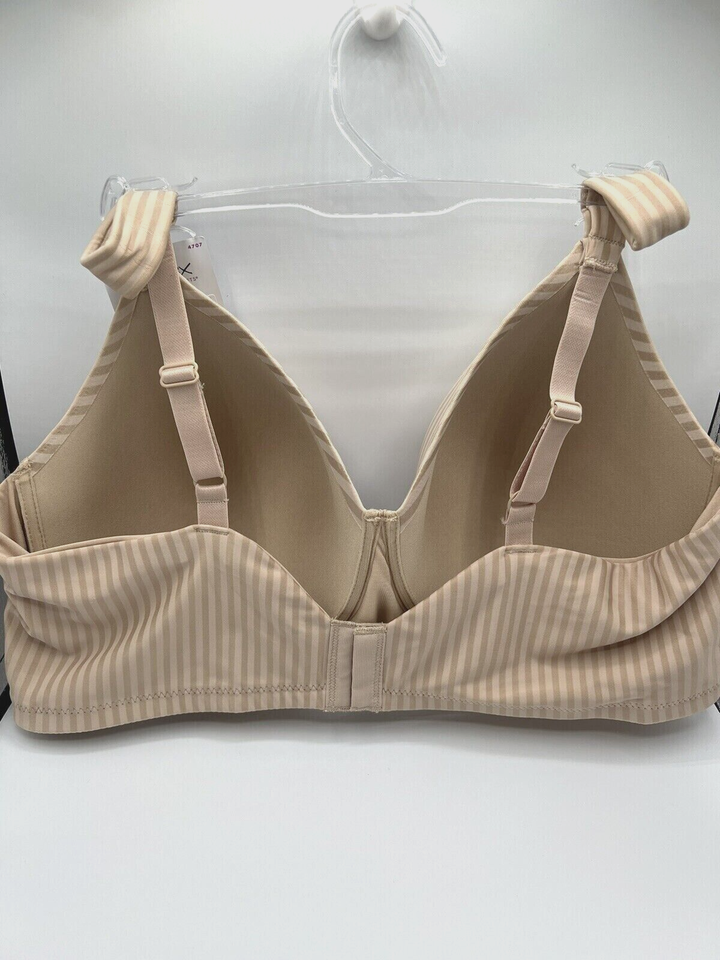NEW Playtex Secrets All Over Smoothing Bra WireFree 42DD Beige 4707 NWT ...