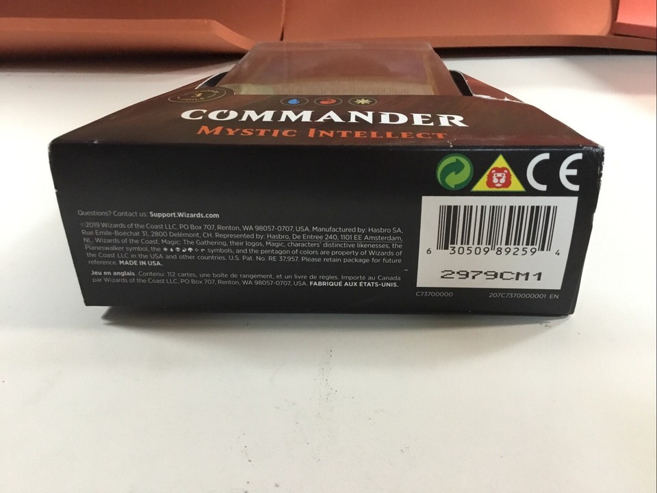 Magic MTG Mystic Intellect Commander Deck MTG Commander 2019 Sealed New ...