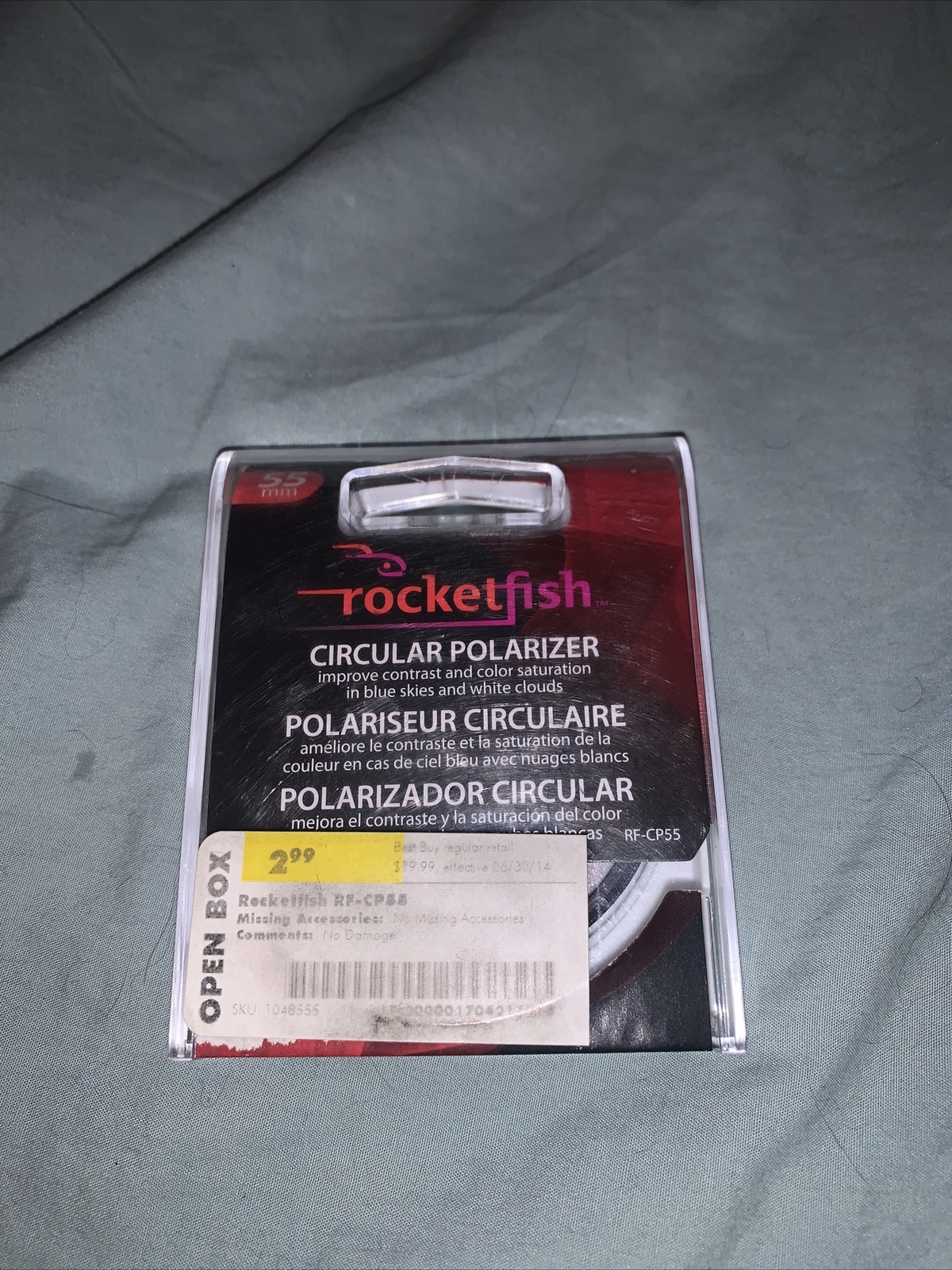 Rocketfish 55mm Circular Polarizer RF-CP55 Lens CPL Filter 600603131646 ...