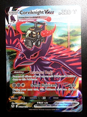 Pokemon Corviknight VMAX TG19/TG30 Silver Tempest Trainer Gallery Holo ...
