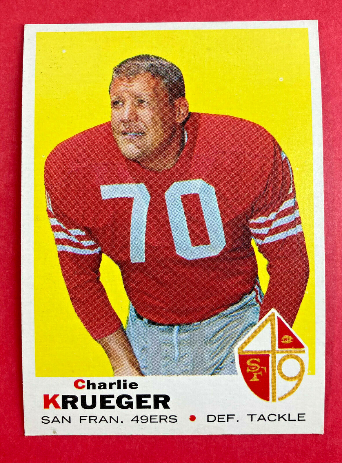 1969 Topps Charlie Krueger #260 Football Card San Francisco 49ers (2x ...