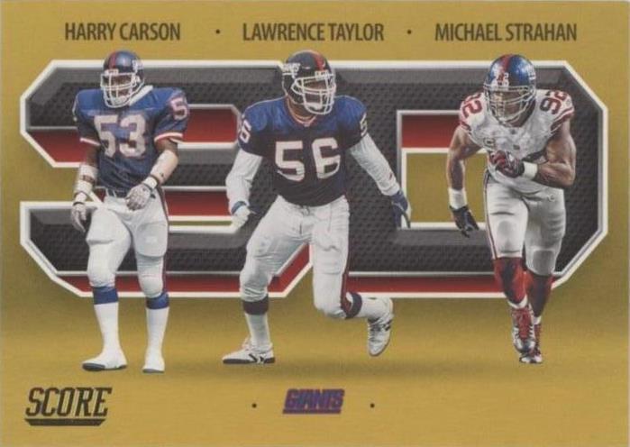 2021 Score - 3d Lawrence Taylor, Michael Strahan, Harry Carson #3D12 ...