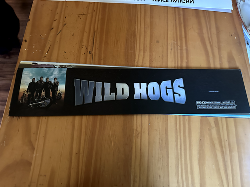 Disney’s WILD HOGS Movie Theater Mylar Poster DS 5x25 OG John Travolta ...