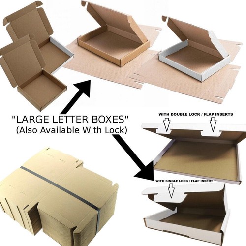 Royal Mail Brown White PIP Large Letter Cardboard Postal Boxes C4 C5 C6 C7 DL CS | eBay UK