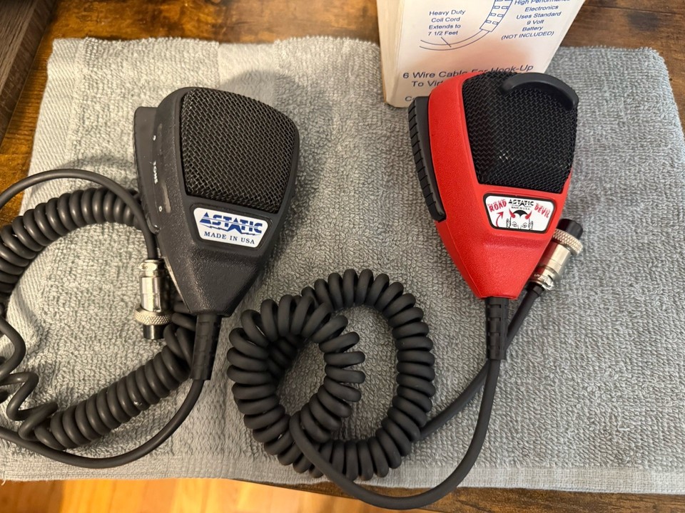 Astatic 575-M6 & Road Devil D104E CB Microphone | eBay