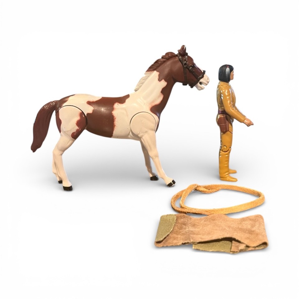 1980 The Legend of the Lone Ranger Tonto Action Figure & Scout Gabriel ...