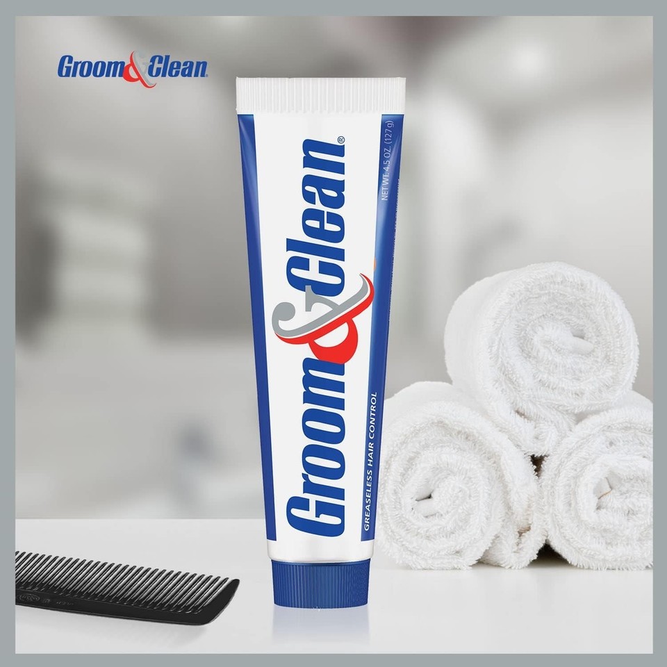 Groom & Clean Hair Control Cream 4.5 Oz Pack of 2 - Mens Hair Styling ...