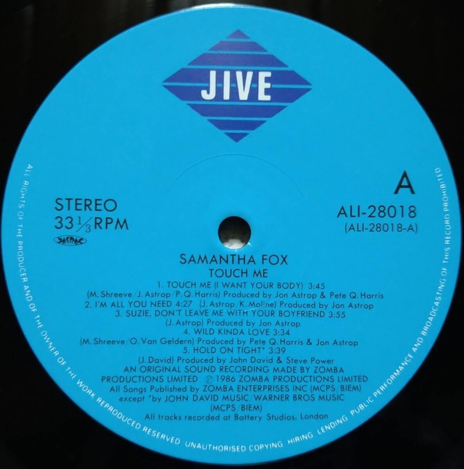 [LP Euro Beat] Samantha Fox (Samantha Fox) Touch Me JPN Edition | eBay