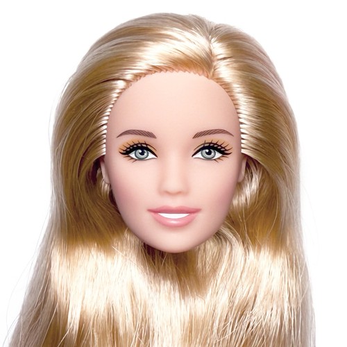 Clueless Cher Barbie Doll HEAD Alicia Silverstone Skipper Sculpt Blonde ...