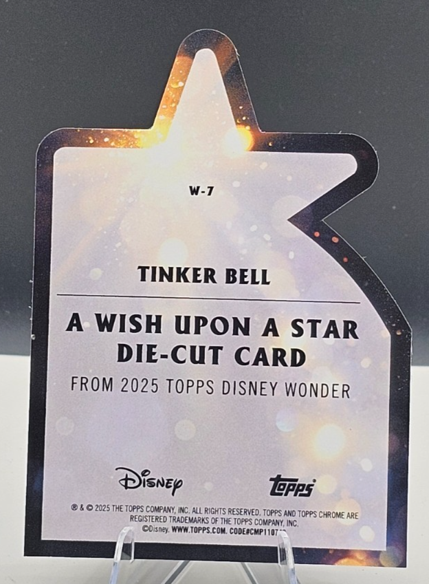 2025 Topps Disney Wonder Tinker Bell Wish Upon a Star Chrome Die-Cut #W ...