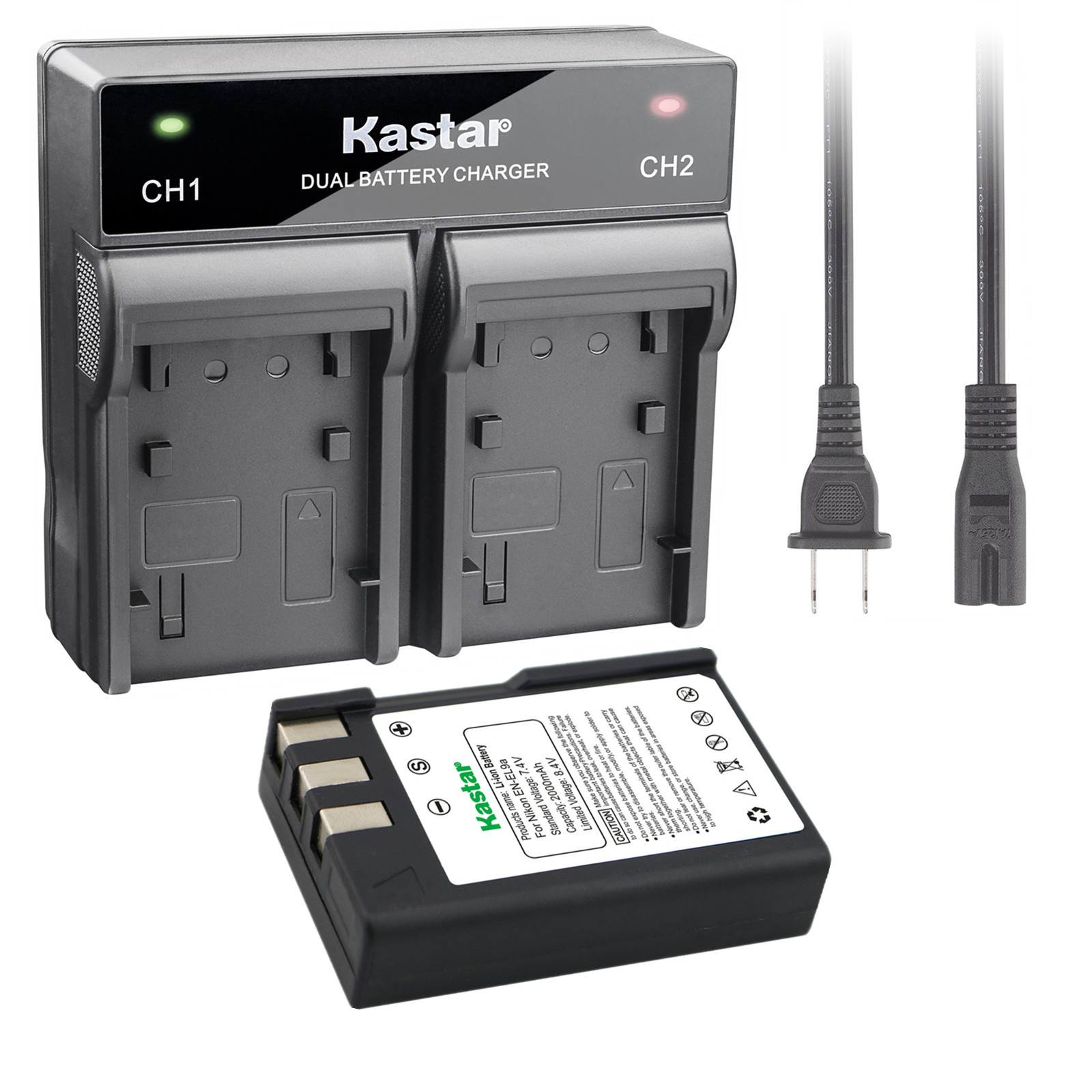 Kastar Battery AC Rapid Charger for Nikon D3000 D5000 Camera Battery ...