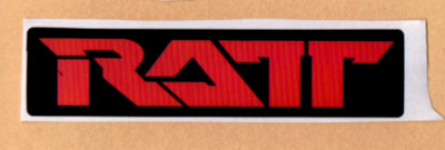 RATT STICKER 1 3.5x.75" HEAVY METAL glam HARD hair band BUTT ROCK LOGO ...