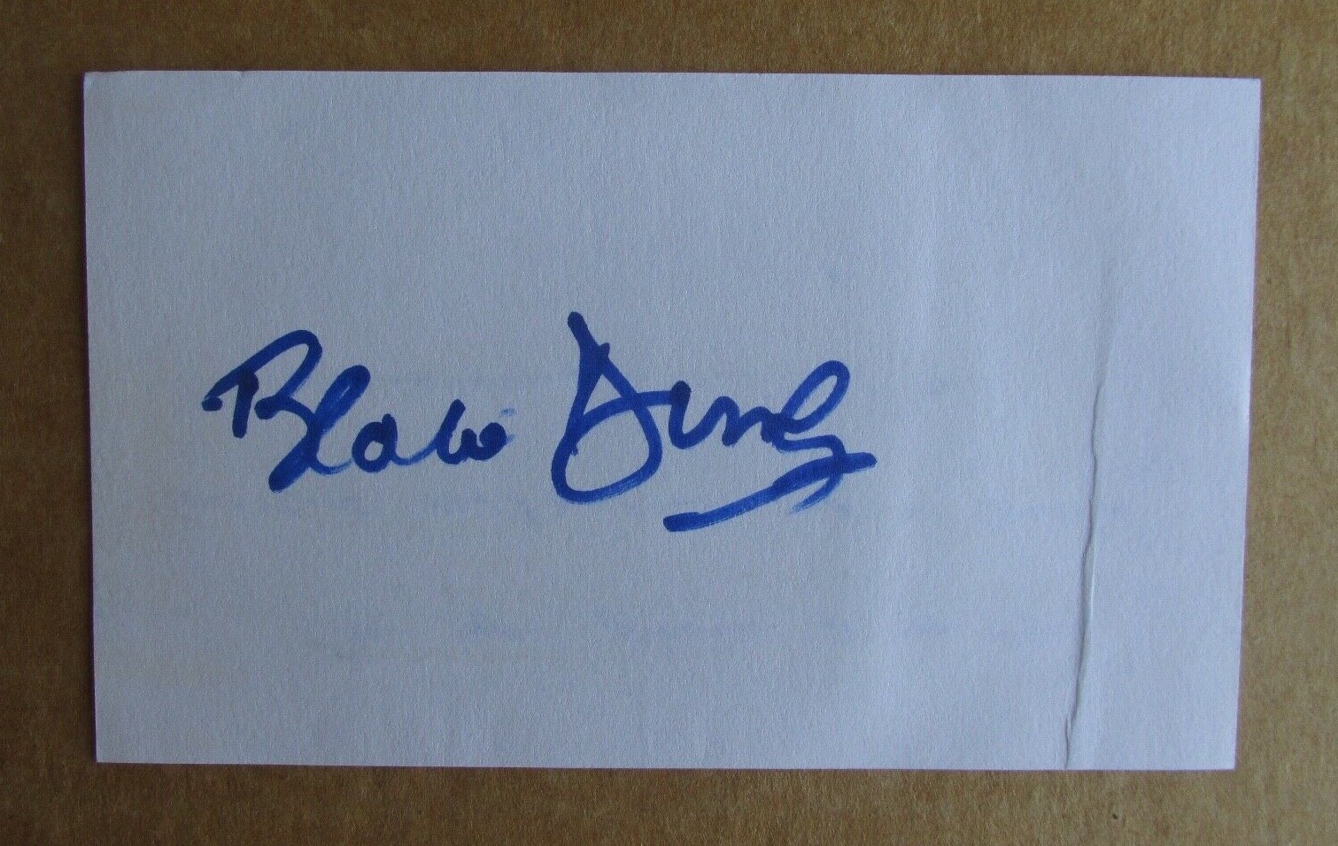 BLAKE DUNLOP SIGNED AUTOGRAPH 3X5 INDEX CARD NORTH STARS FLYERS BLUES ...