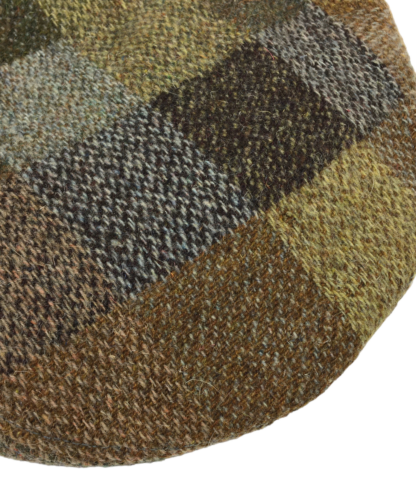 Vintage British Wool Tweed Check Plaid Driving Cap Go… - Gem