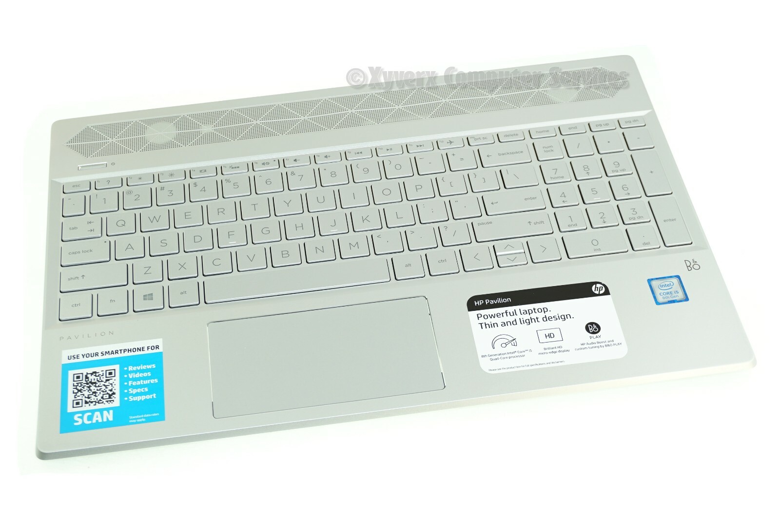 L24752-001 EBG7B015010 OEM HP TOP COVER W KEYBOARD BL 15-CS0053CL (GRD ...