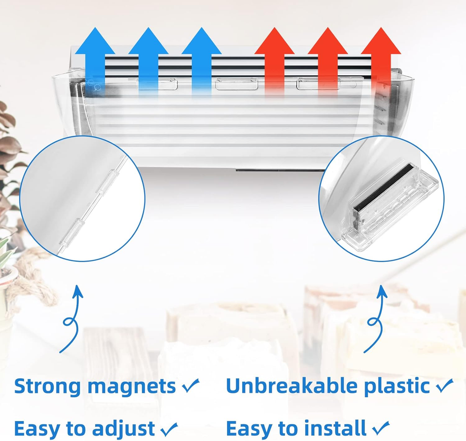 Heat Register Deflector Air Duct 15 In Adjustable Wall Floor Vent Cover ...
