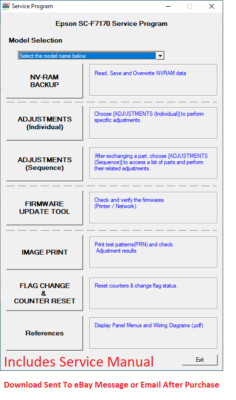 Epson Adjustment service Program ALL Models Stylus Pro SureColor ...