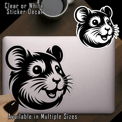Hamster Animal Head Vinyl Decal Sticker Indoor Outdoor 4 Sizes | eBay