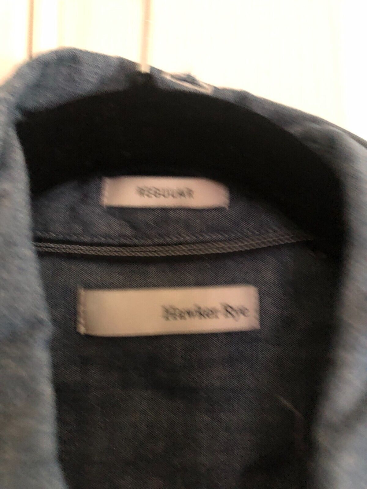 Hawker Rye Size M 100% Cotton Blue Denim Men Shirt | eBay