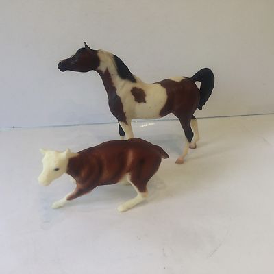 BREYER HORSE AND COW COLLECTABLE RARE COW NICE SET OF 2 | eBay