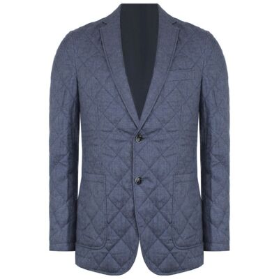 Hackett London Quited Mens Blue Blazer | eBay
