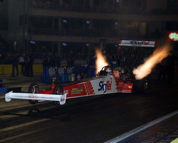 Top Fuel Dragster At Night