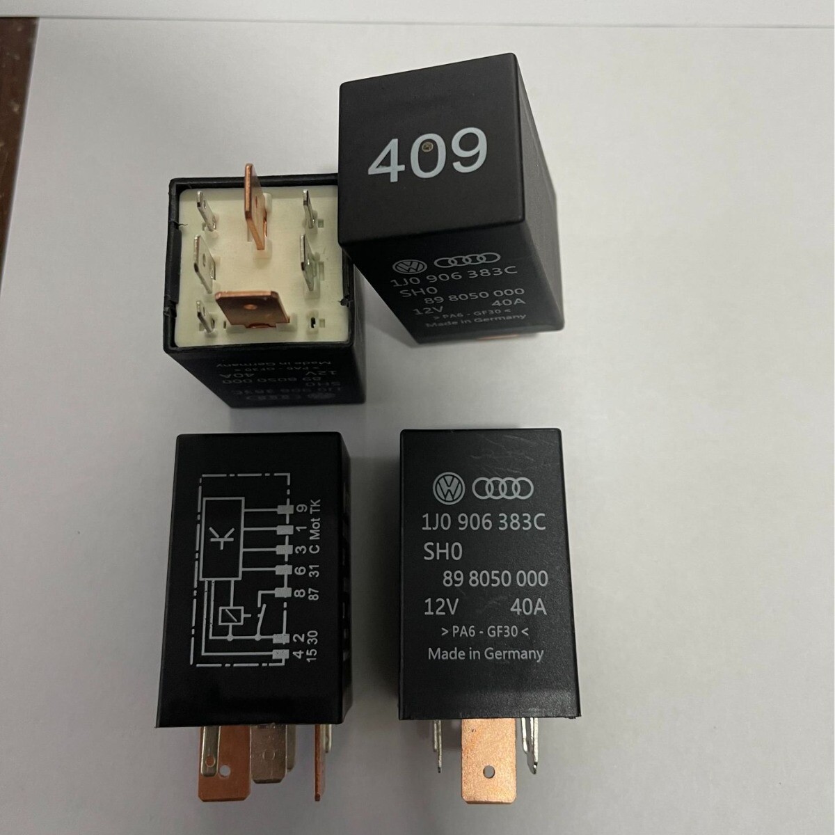 For VW Audi Fuel Pump Relay 409 Volkswagen Jetta Golf Passat 1J0906383C ...