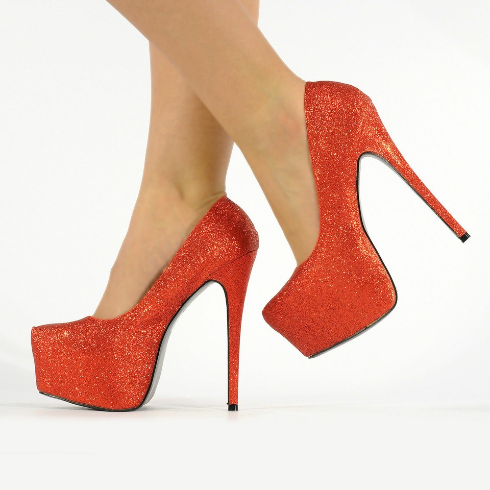 NEW WOMENS PARTY PLATFORM PUMPS KILLER HIGH HEELS STILETTO COURT SHOES ...