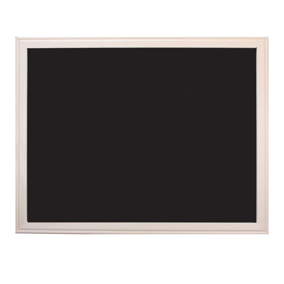 24" x 36" Wood Framed Black Dry Erase Board, Hangable Dry Erase Board ...