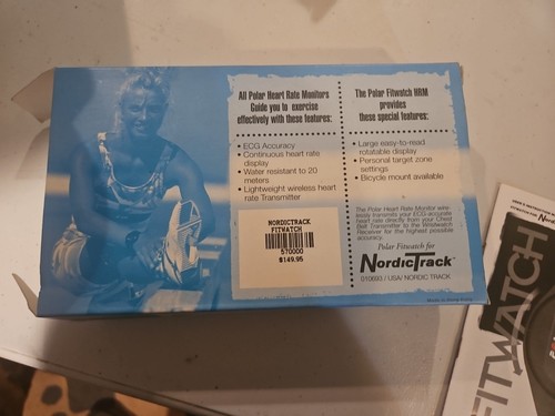 Polar Heart Rate Monitor for NordicTrack Nordic Track Fitwatch With Box ...